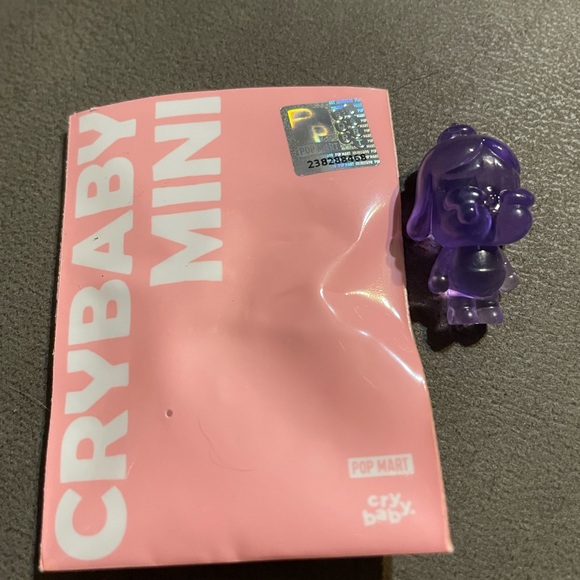 POP MART | Toys | Pop Mart Cry Baby Mini Purple Action Figure | Poshmark
